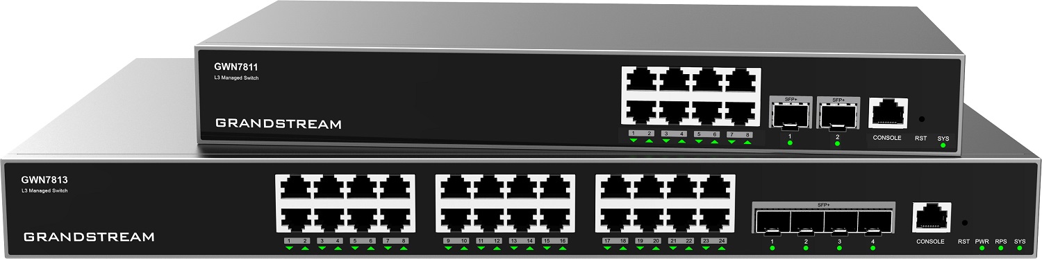 Grandstream GWN7813 24-Port Enterprise Layer 3 Managed Network Switch ...
